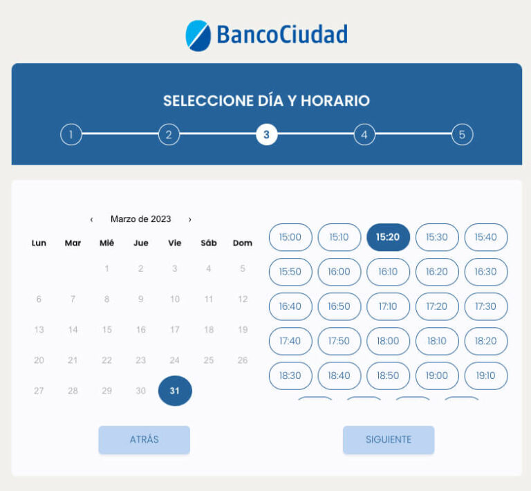 Sacar turno en Banco Ciudad
