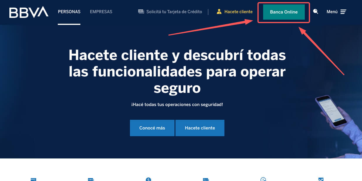 Sacar turno en Banco BBVA